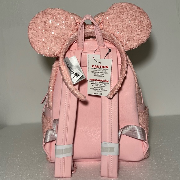 Disney | Bags | Nwt Disney Park Loungefly Millennial Pink Minnie Mouse ...